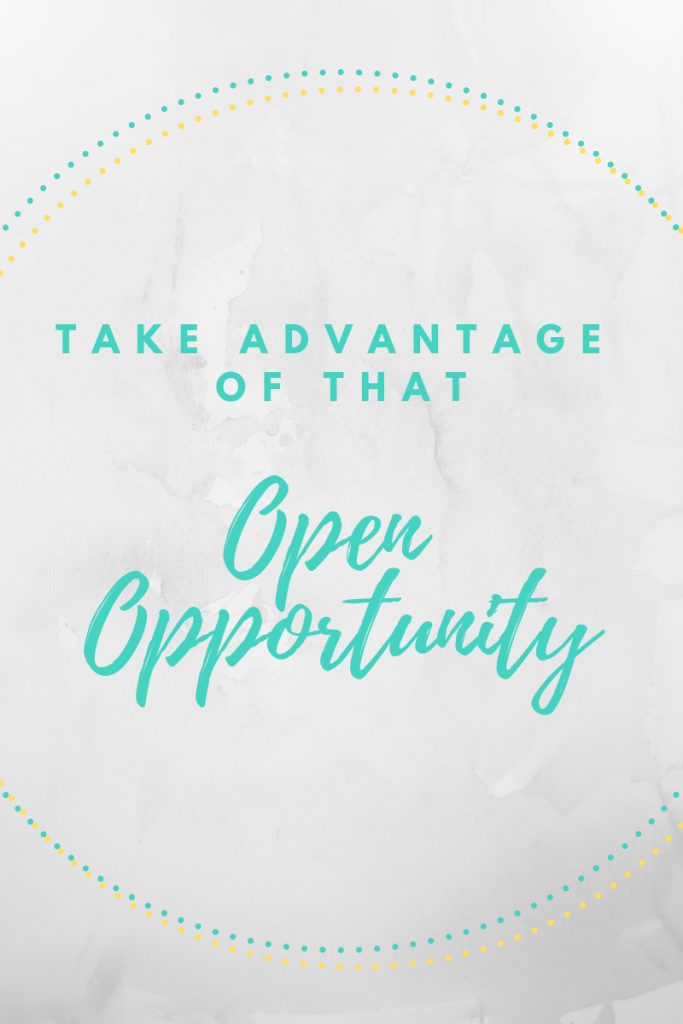 Take Advantage of that Open Opportunity – Panhellenic 2 Professional